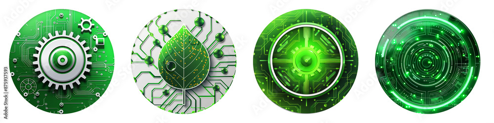 Green Technologies clipart collection, symbol, logos, icons isolated on ...
