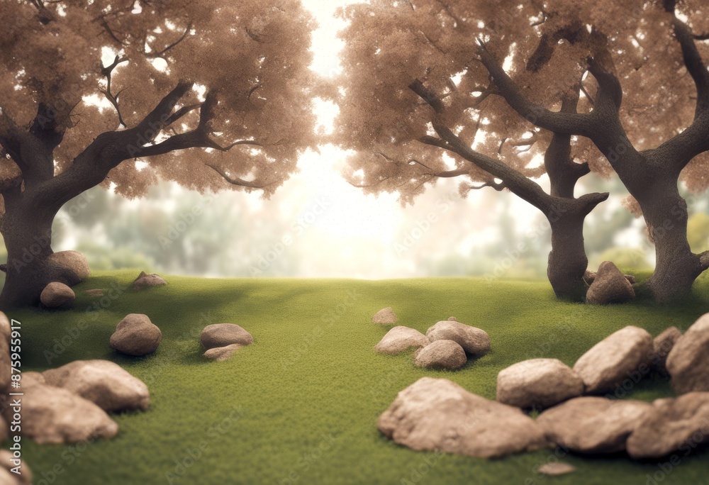 trees cutout jungle tropics greenery render landscaped shape realistic ...