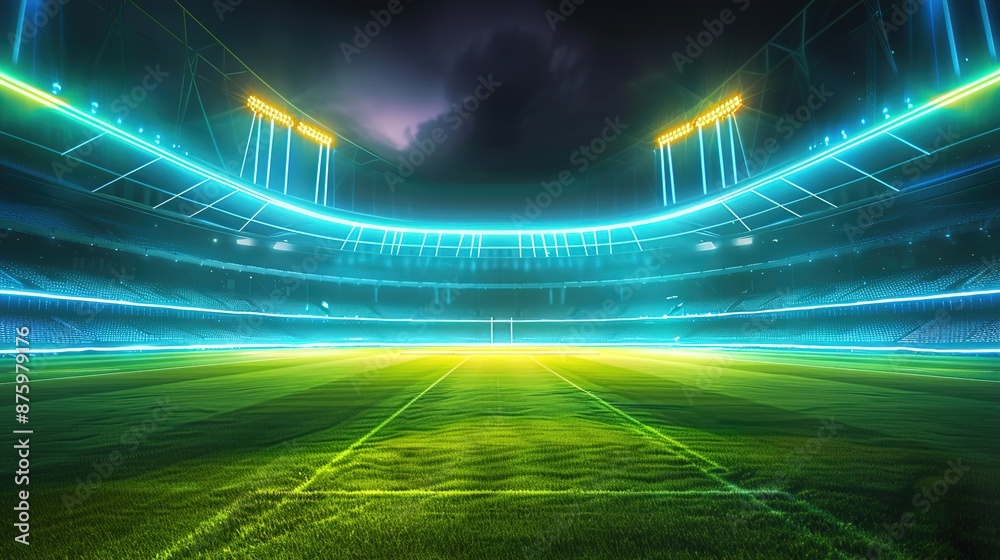 ICC world cup - Cricket stadium background with flag and trophy. Vector ...