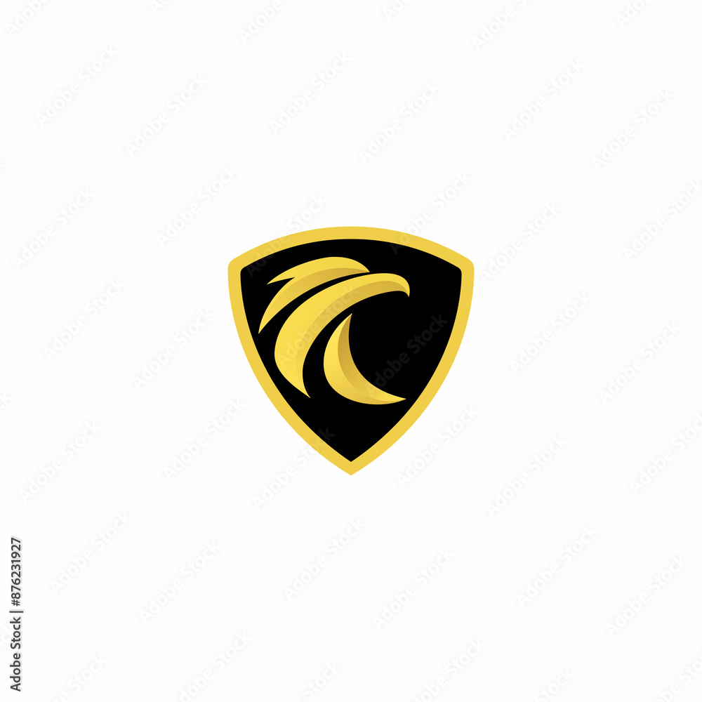 eagle falcon shield logo Stock Illustration | Adobe Stock