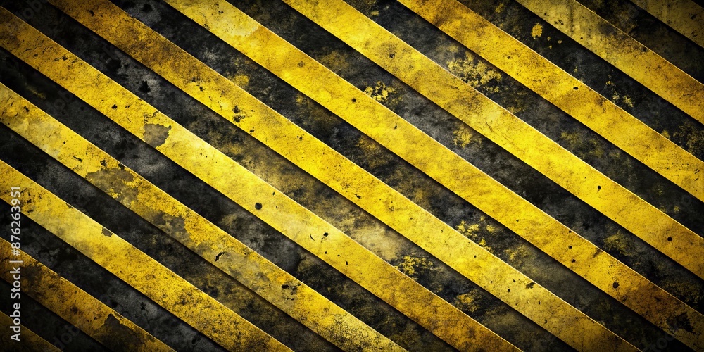 Grungy yellow and black metal background with diagonal stripes ideal ...