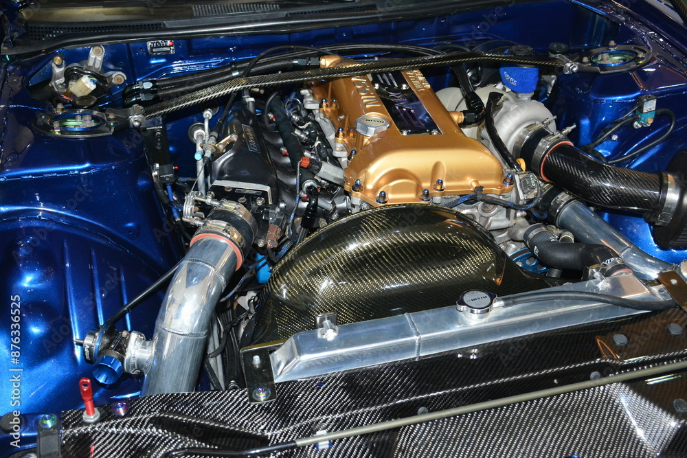 Nissan skyline engine at Neo classic car show in Muntinlupa ...