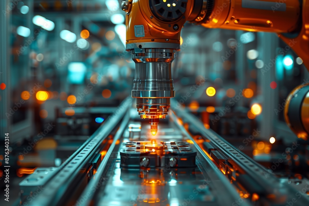 Robotic Arm Mechanical System Engineering. Stock Photo | Adobe Stock