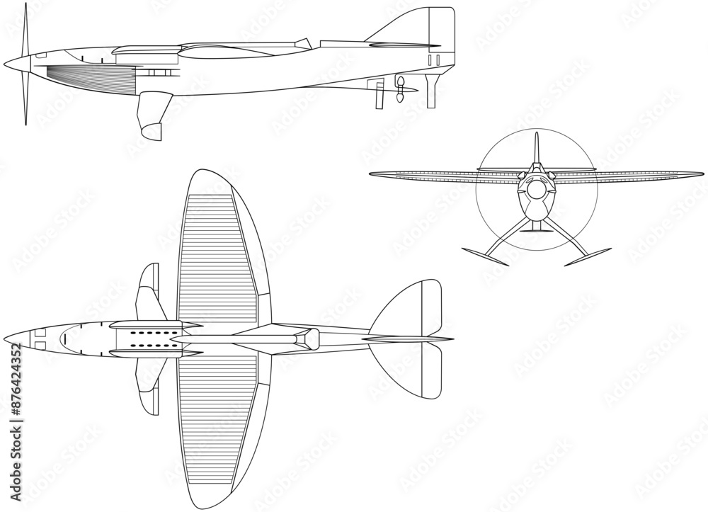 Fighter Jet, plane, Aircraft, 3 side view, blueprints, svg cut file ...
