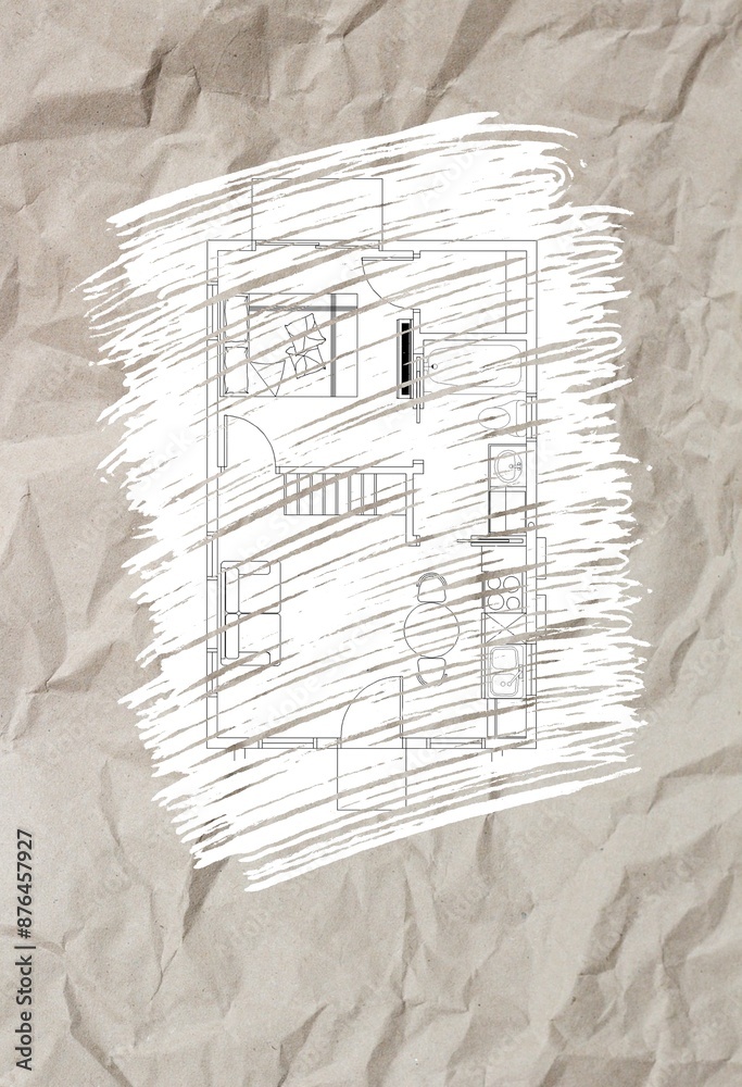 Floor plan with soft background. Floorplan for marketing. Home space ...