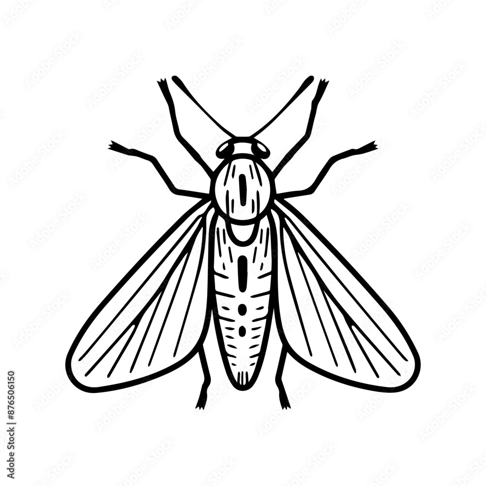 midge icon or modern line symbol. Vector line art and icon design with ...