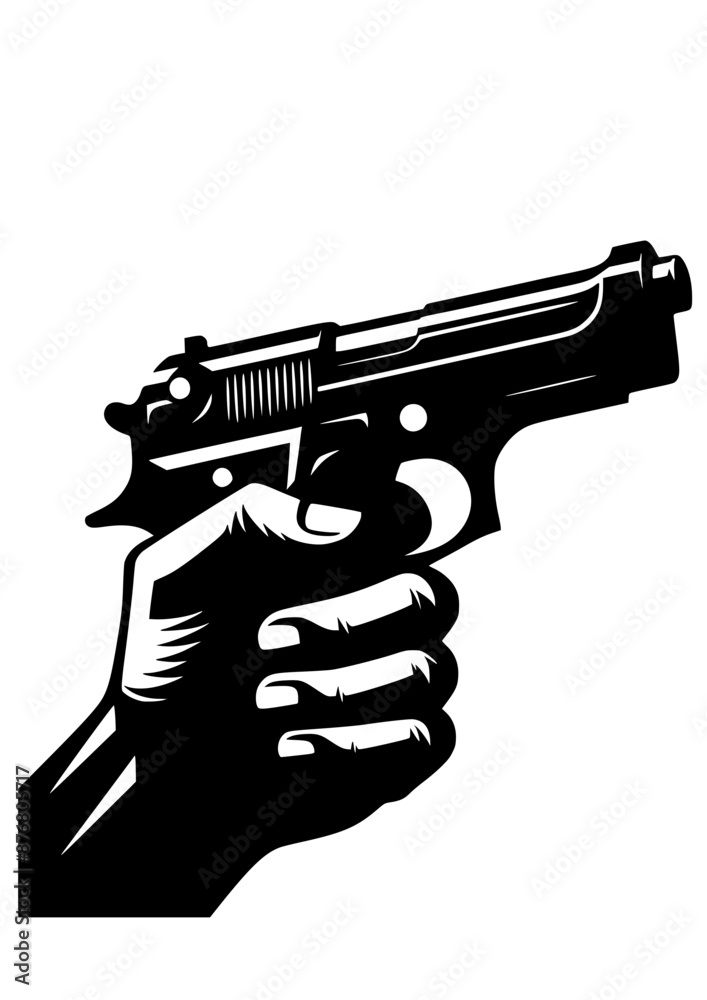 Image vectorielle Stock Pistol SVG, Revolver SVG, Gun SVG, Shotgun SVG ...