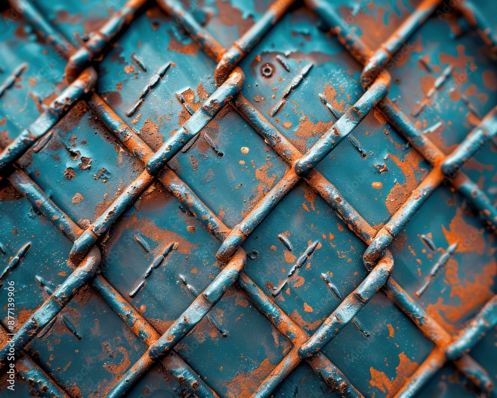 Rusty Chain Link Fence Texture, Distressed Iron Surface Background ...