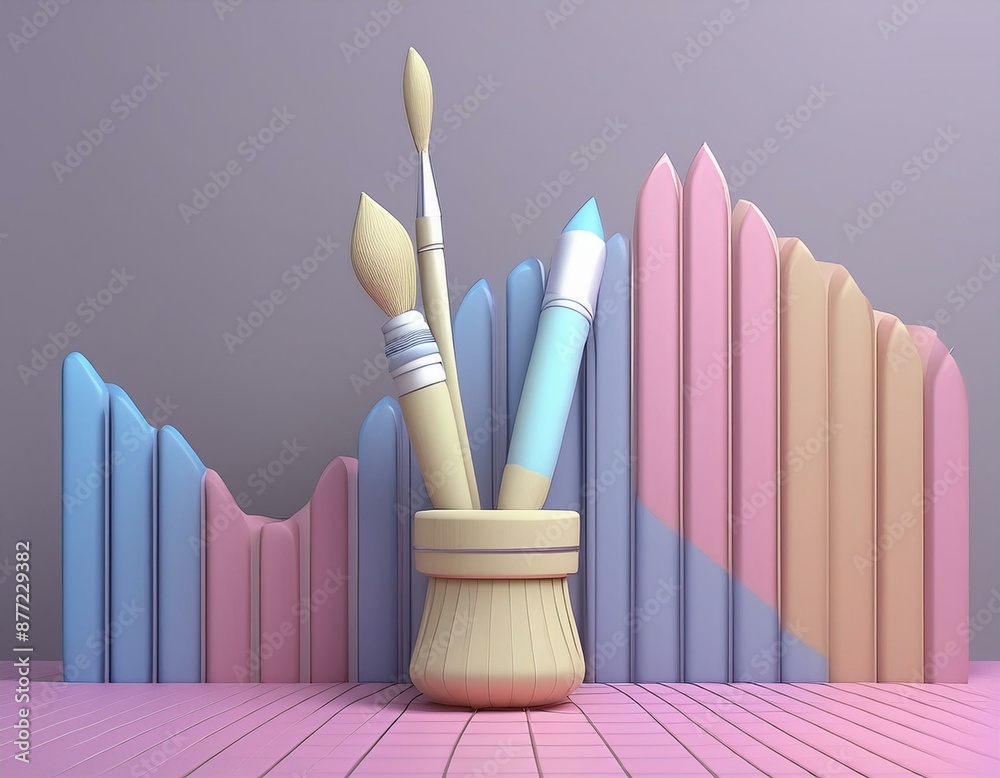 formas figuras y colores decorativos para fondos creativos Stock ...