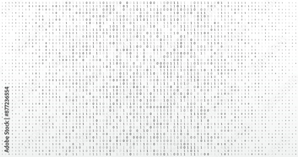 Computer background of numbers. Flying data illustration. Analytics, sorting, structuring ...