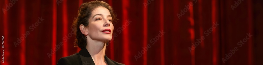 Iconic Opera Singer Captivating Audience with Powerful Voice and ...