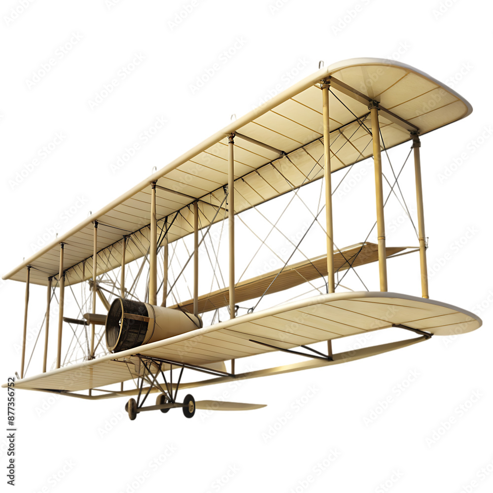 wright brothers flyer on transparent background Stock Illustration ...