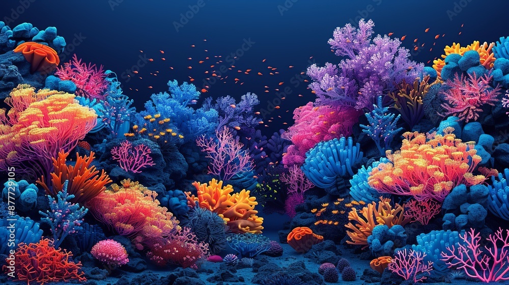 Colorful coral reefs showcase the stunning beauty of underwater ...