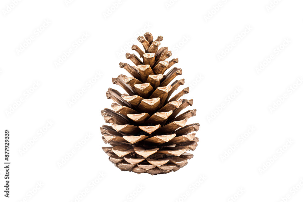 High-quality pinecone metallic PNG with transparent background for digital art, graphic design ...
