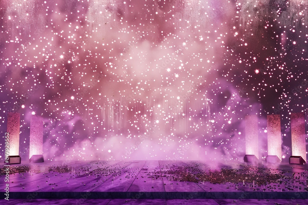 Glittering Concert Stage glitter background shades of light, Winner ...