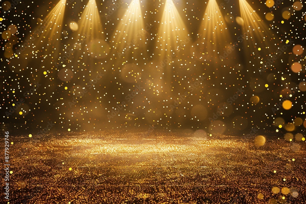 Glittering Concert Stage glitter background shades of light, Winner ...