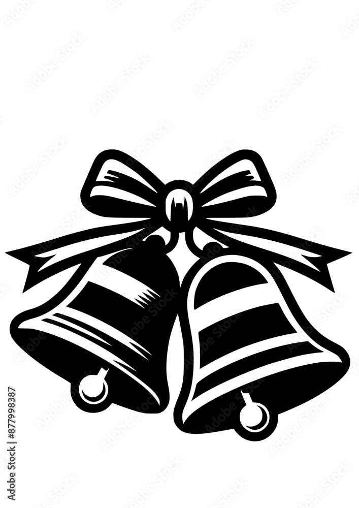Bells SVG, Two Bells SVG, School SVG, Bells with bow SVG, Sound SVG ...