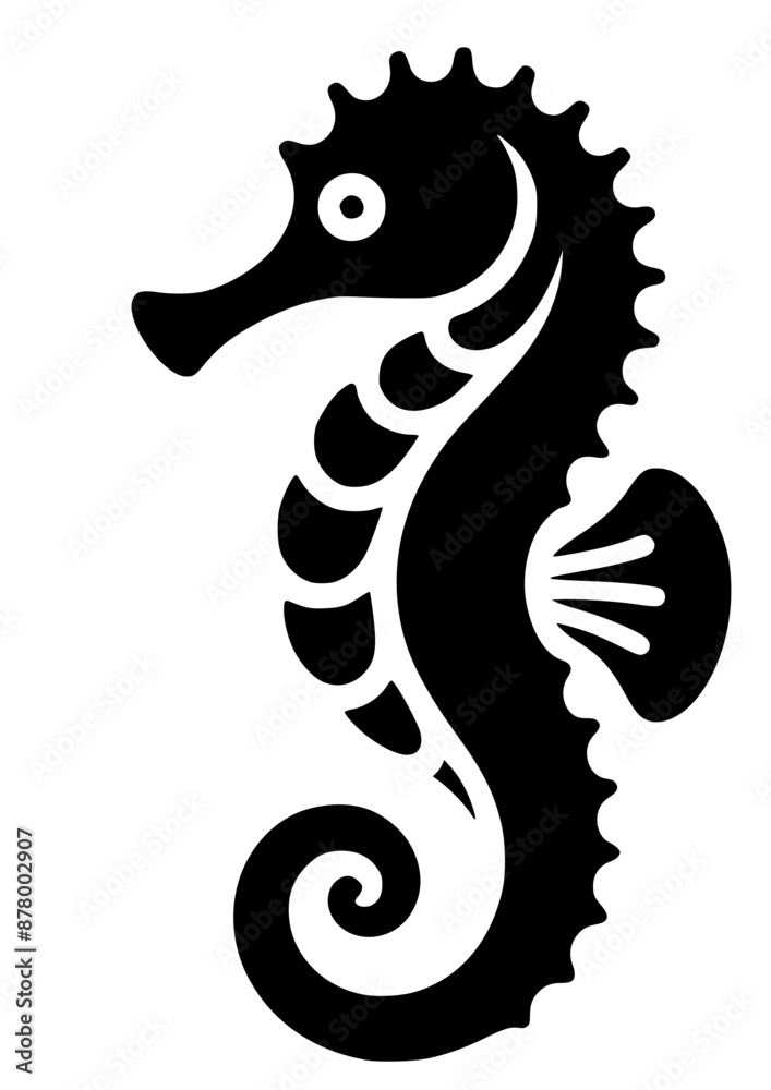 Image vectorielle Stock Sea Animals Ornate SVG, Seahorse Ornate SVG ...