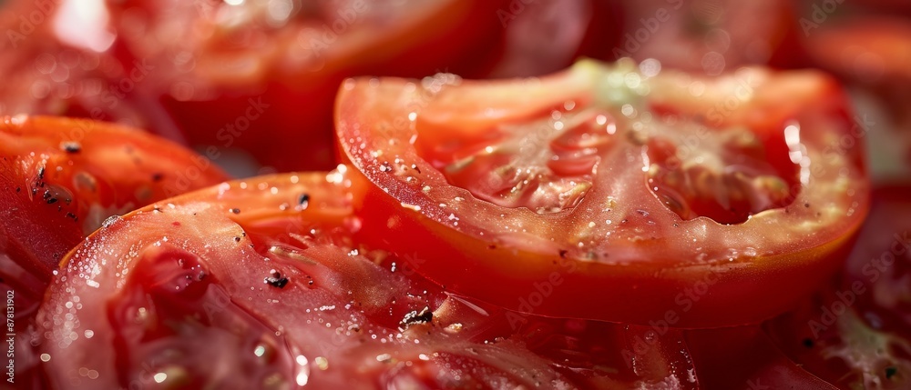 Macro Photography of Tomato Slices Texture Stock Photo | Adobe Stock