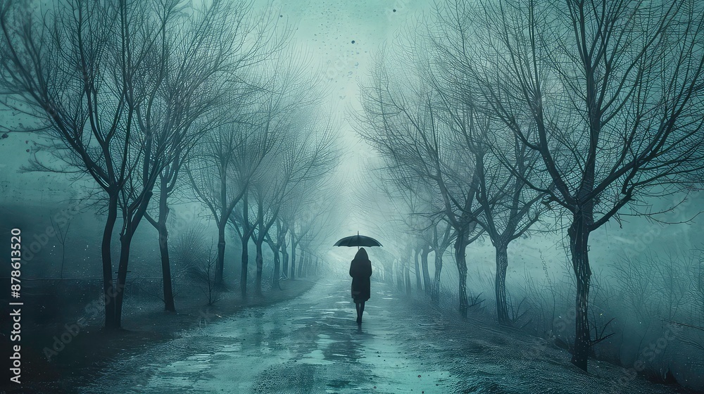 Feelings of depression, sadness, loneliness, melancholy. Blue Monday ...