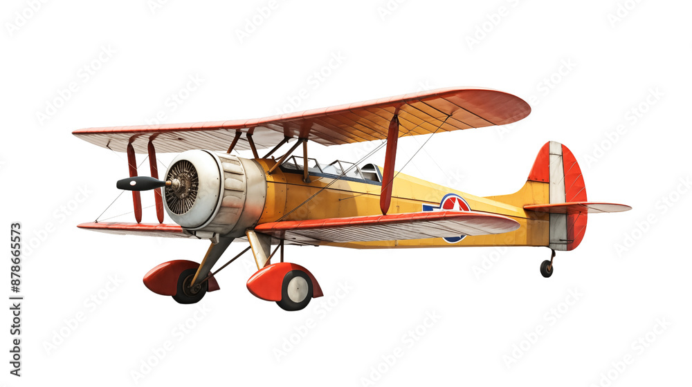 Retro vintage aircraft transparent background. Stock Photo | Adobe Stock