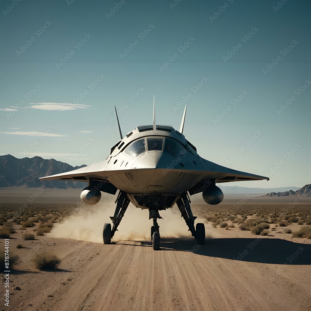 Spaceship Takeoff and Landing in the Desert , UFO and Spaceship ...