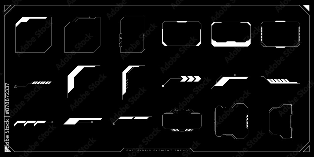 Sci-fi futuristic hud dashboard display virtual reality technology ...