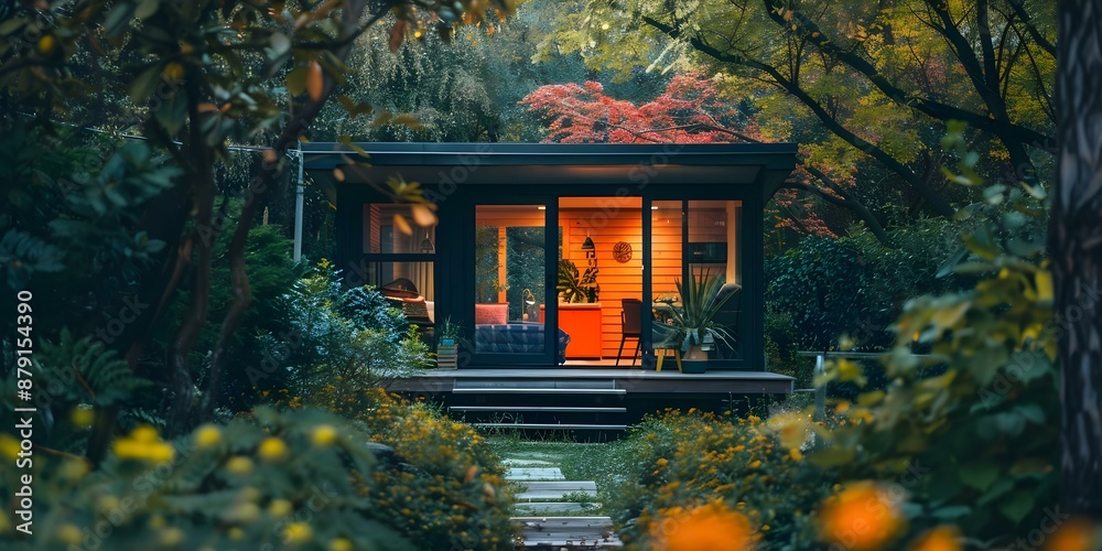 Compact and efficient small dwelling also known as ADU or little house ...