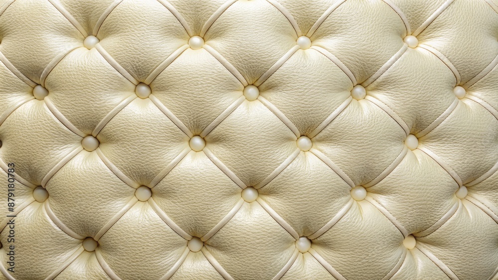 Creamy white artificial leather texture with subtle sheen and refined ...