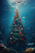 Ocean Coral Xmas Tree Art Free Stock Photo - Public Domain Pictures
