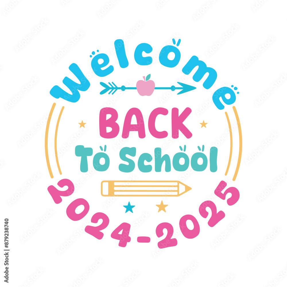 Welcome Back to School 2024 - 2025. Kindergarten T-Shirt Design ...