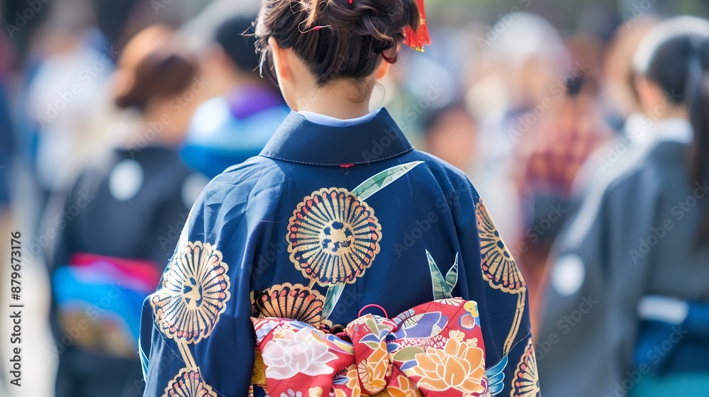 College student wearing a hakama at the graduation ceremony Hakama is ...
