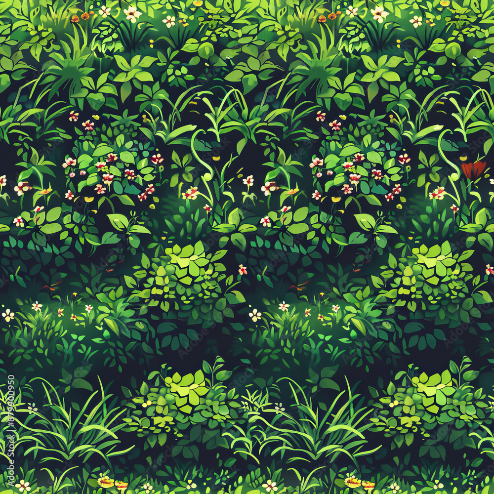 16-bit pixel art, grass tileset, sprite, sprite sheet.generative ai ...