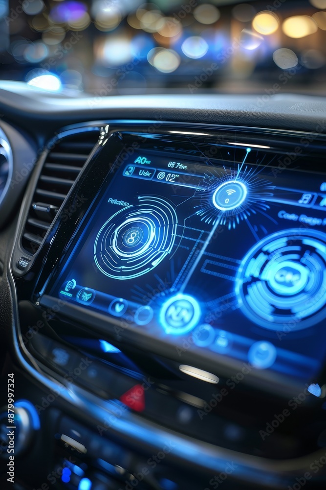 Car dashboard airflow infographic temperature, vent positions air ...