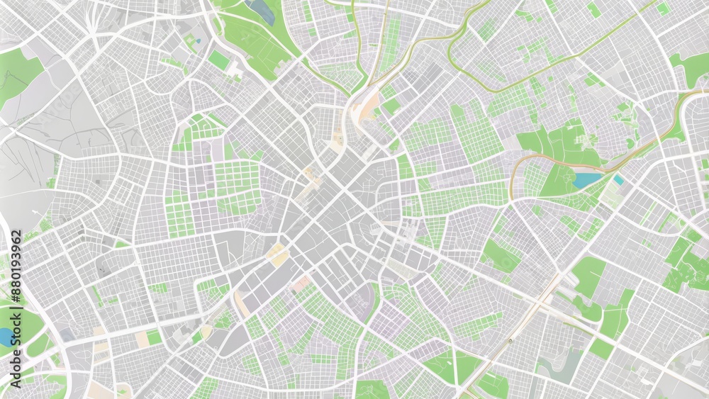Detailed digital illustration of Fatima city map in white background ...