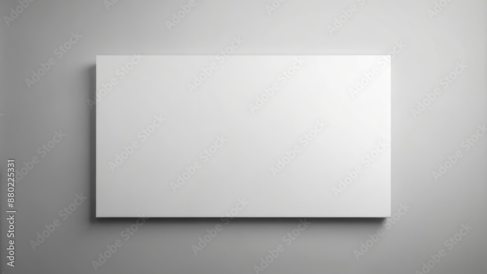 Blank horizontal white paper sheet isolated on plain background, ideal ...