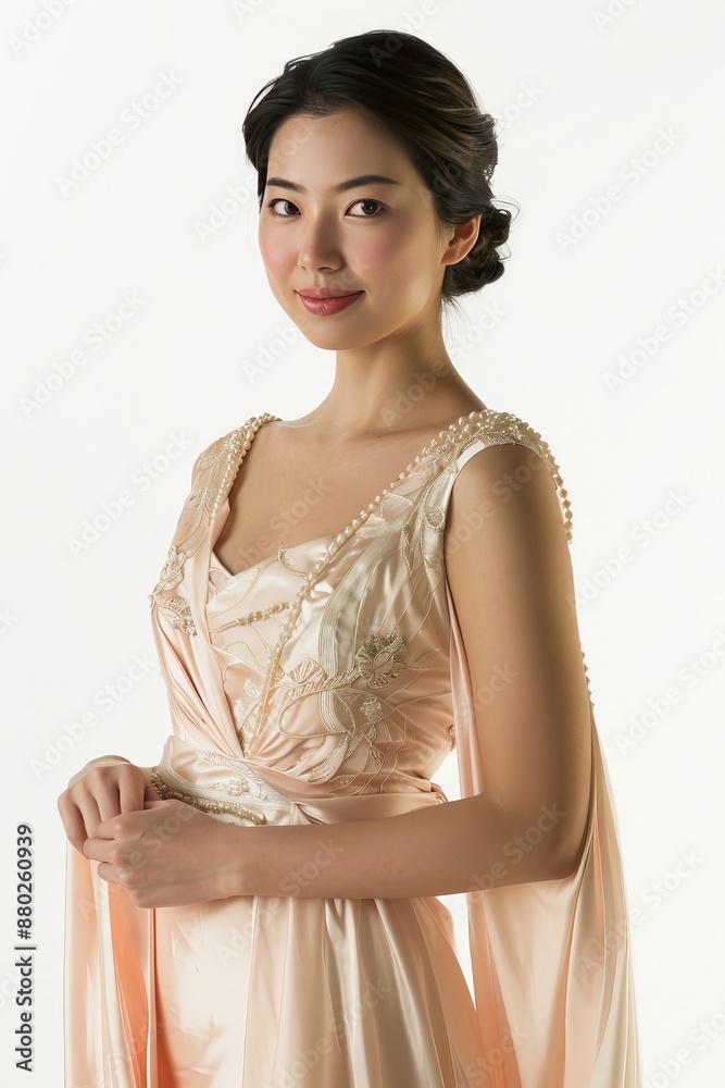 Pretty young women super models of Japanese ethnicity donning an ...