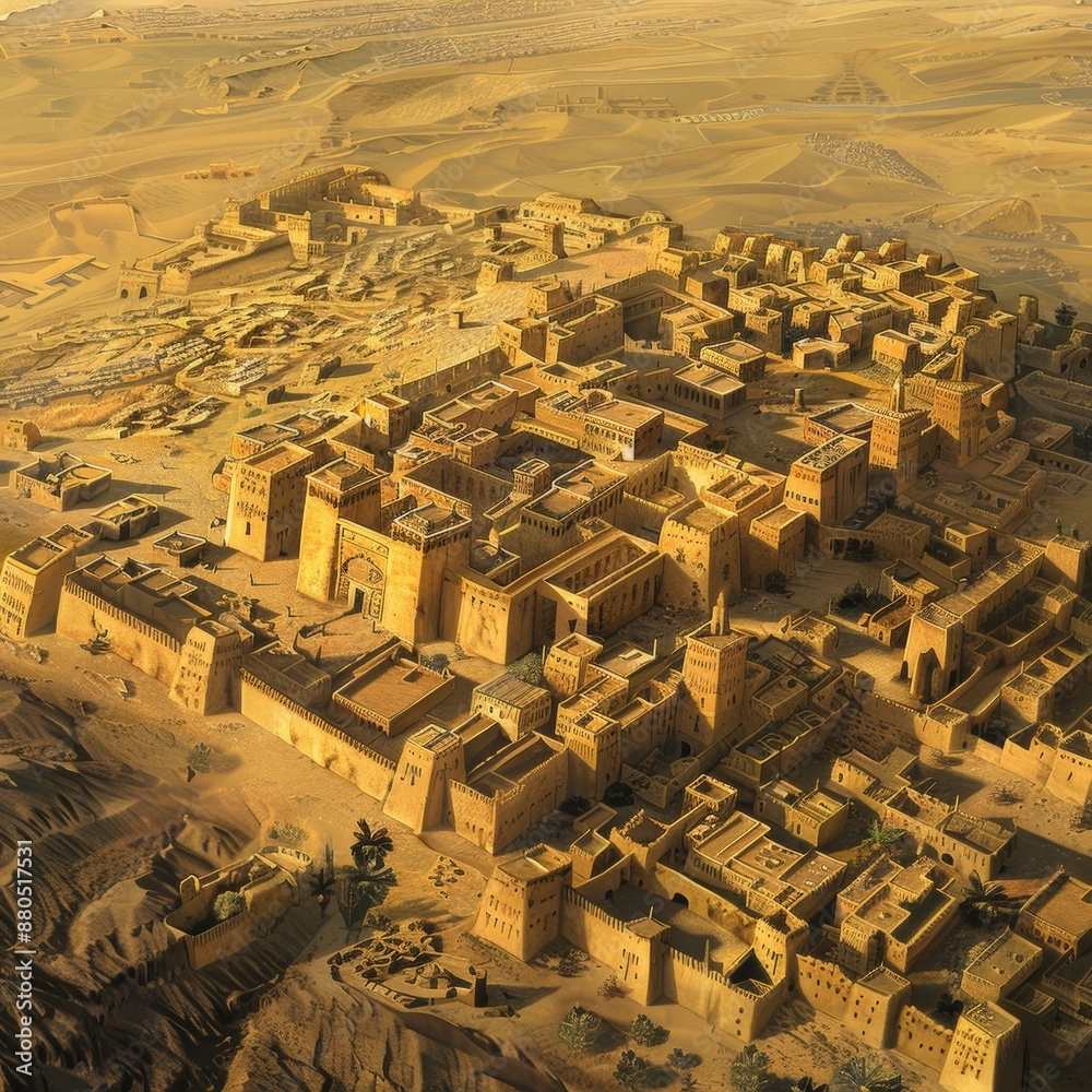 ancient trade route, The city of Iram was the capital of an ancient ...