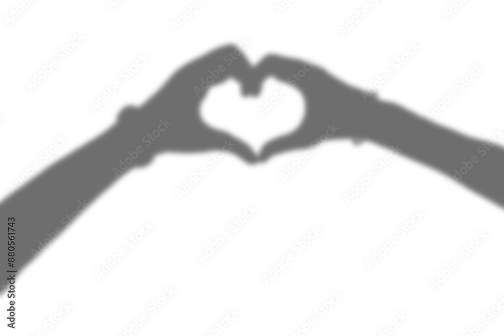 Heart png sticker, couple shadow on sand illustration, transparent ...
