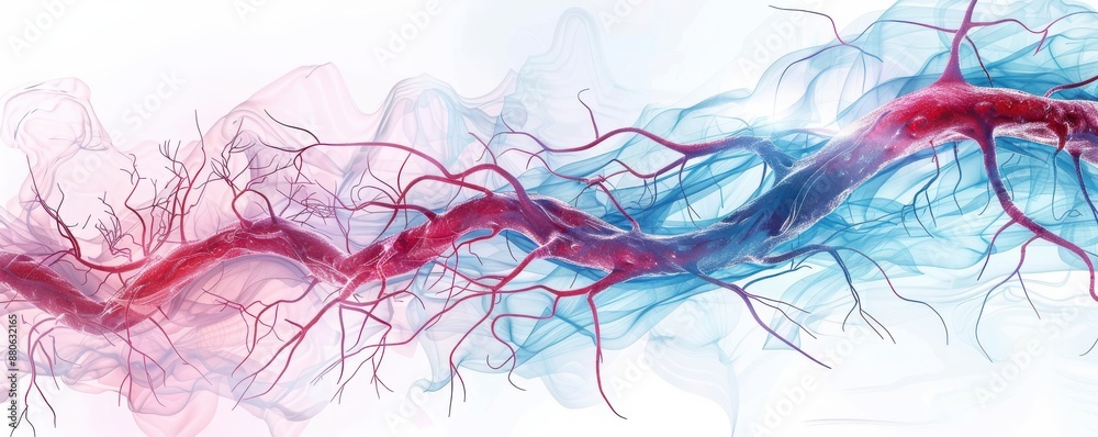 Angiogram procedure showing detailed arterial pathways, medical imaging ...