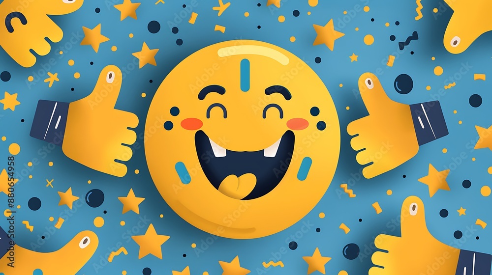 "Creating a Smiley Face Emoji: A Step-by-Step Image Design Guide" Stock ...
