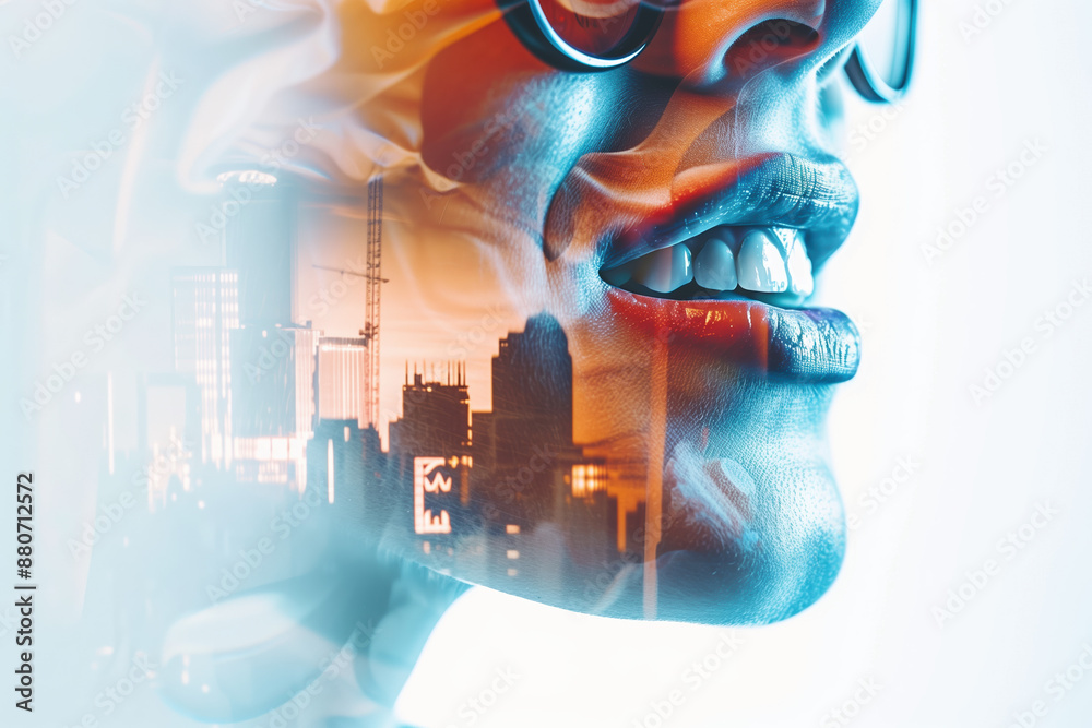 Double Exposure Photography of Dentist and Mesmerizing Dental Clinic ...