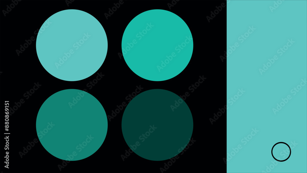 Presentation background turquoise and black color. Stylish solution for ...