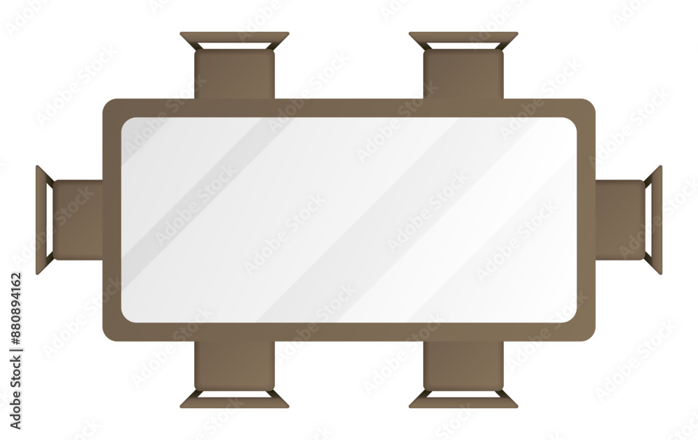 Interior furniture top view. Element for kitchen. Floor plan, view from ...