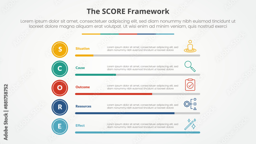 score model infographic concept for slide presentation with percentage ...