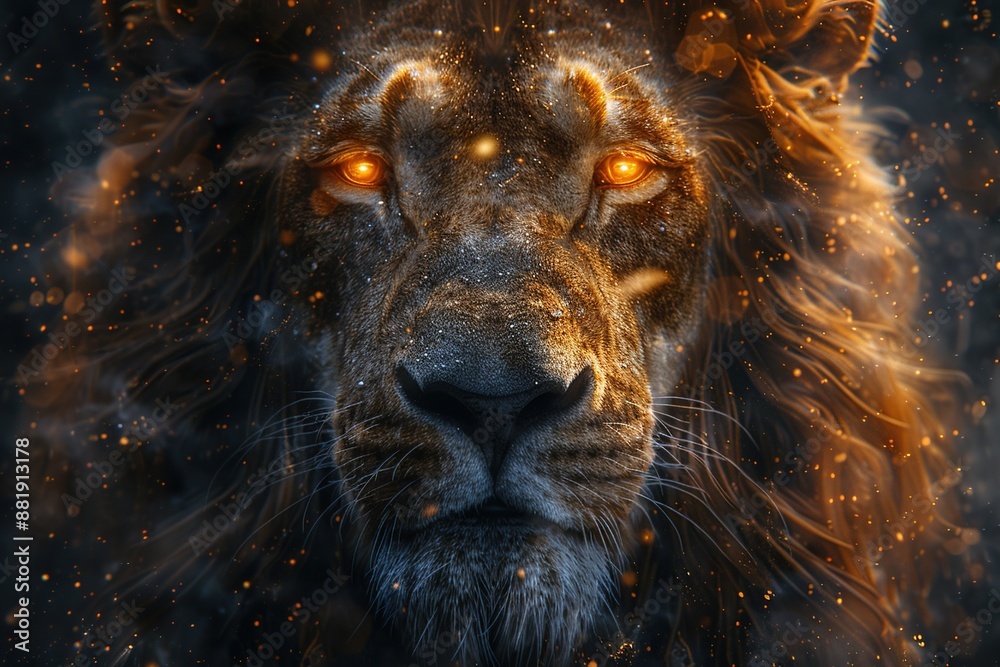 Leo constellation reimagined: a majestic lion with interstellar ...
