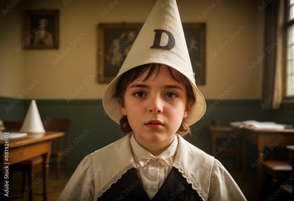 Foto de Stock AI generated illustration of a young child wearing a ...