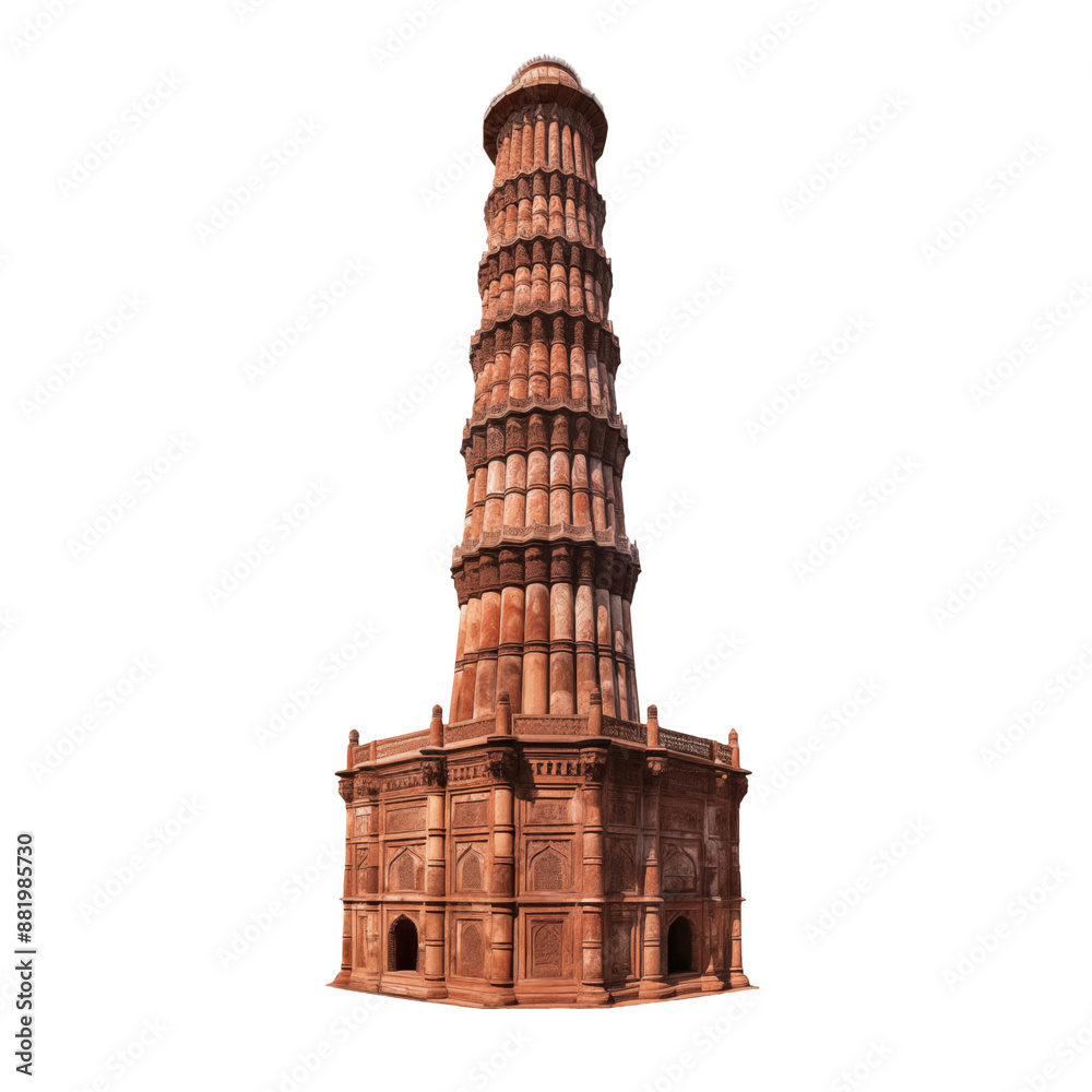 qutub minar transparent background Stock Photo | Adobe Stock