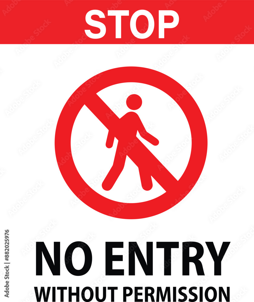 no entry without permission,staff only no entry without permission ...