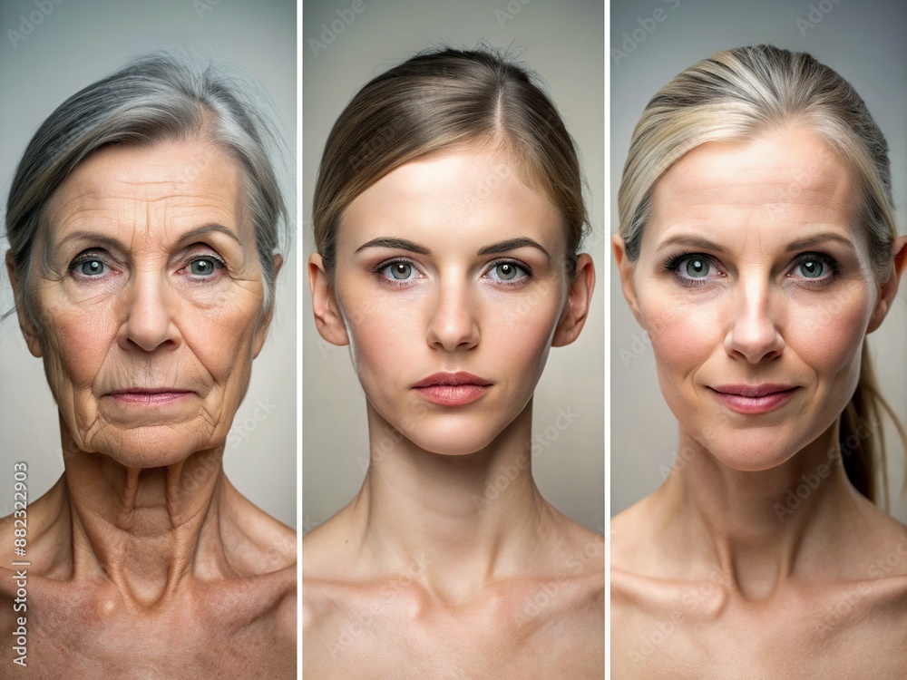 Female Life Cycle: Timelapse of Aging from Young to Mature, Before and ...